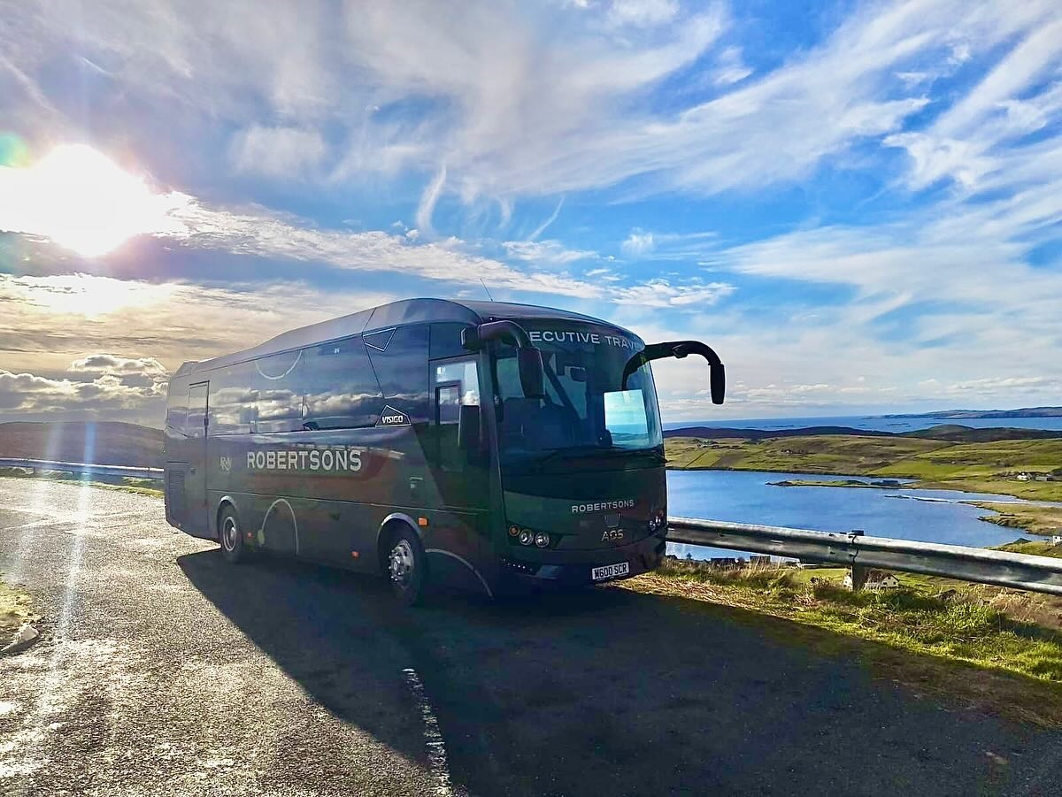 Robertsons Delivery Takes Aos Visigo Midicoach To Shetland Routeone