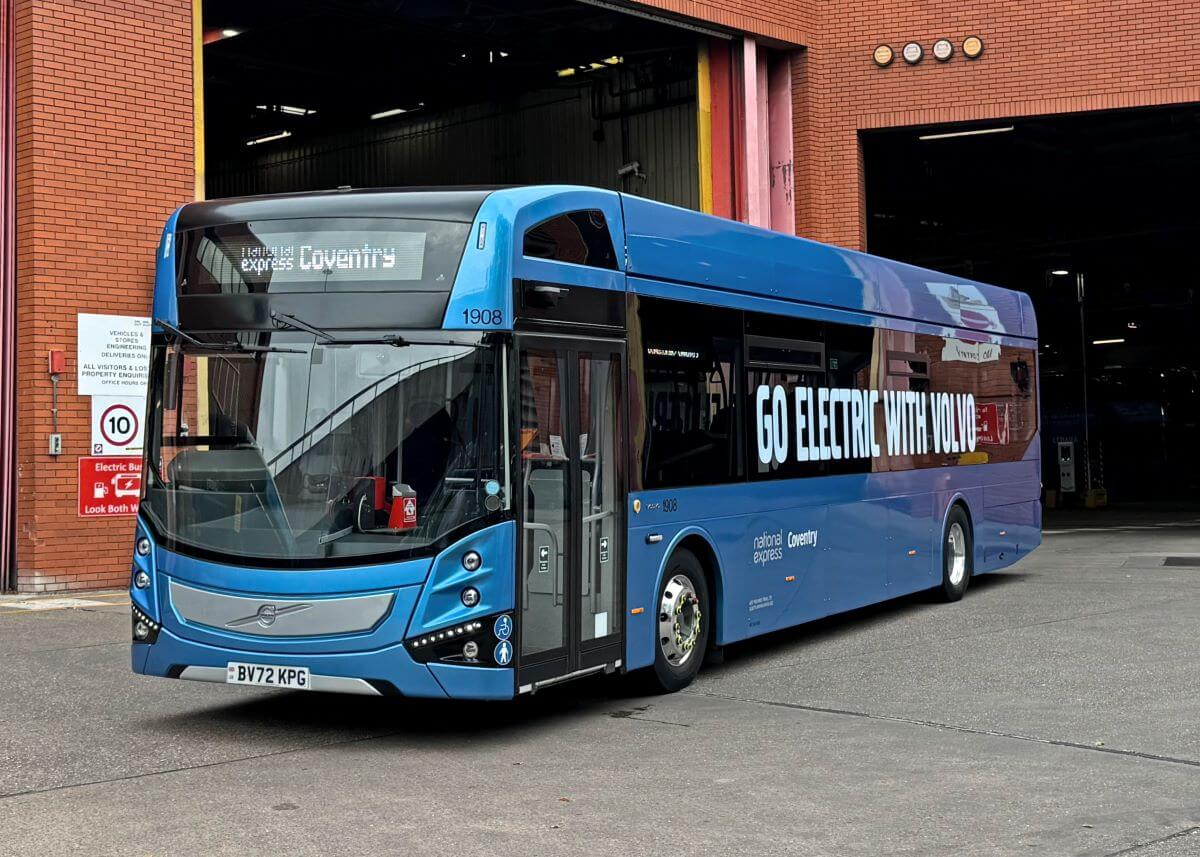 National Express Coventry trials Volvo BZL Electric - routeone