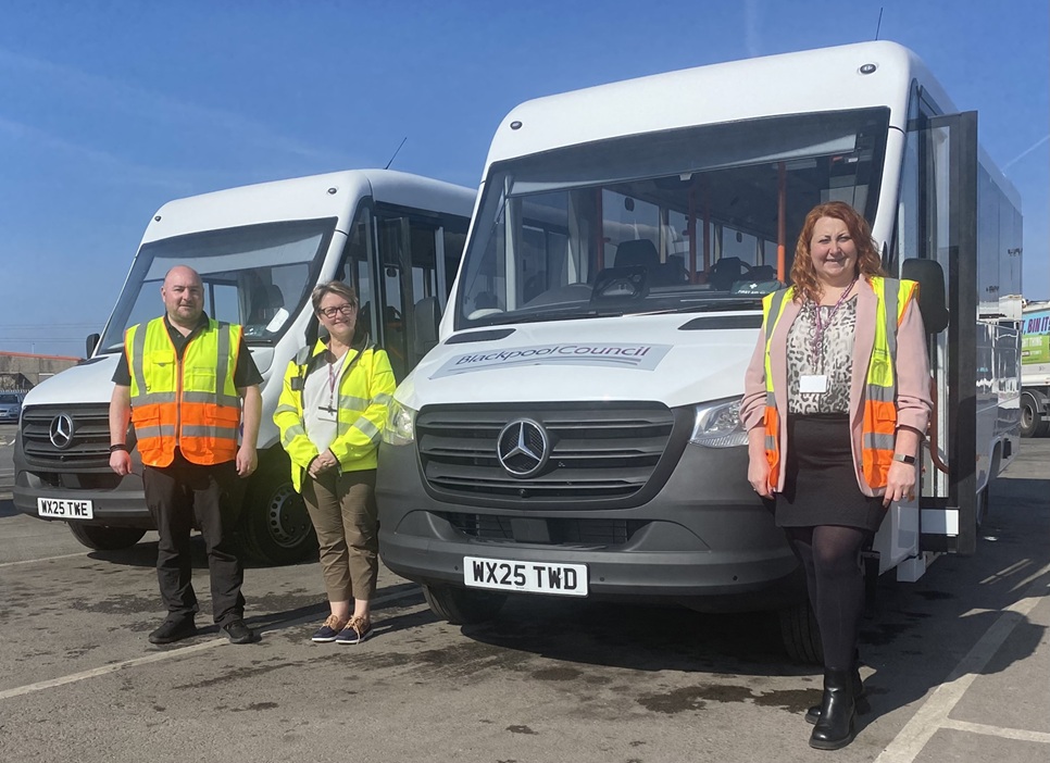 Blackpool Council opens Treka Bus partnership with Mobility+ trio ...