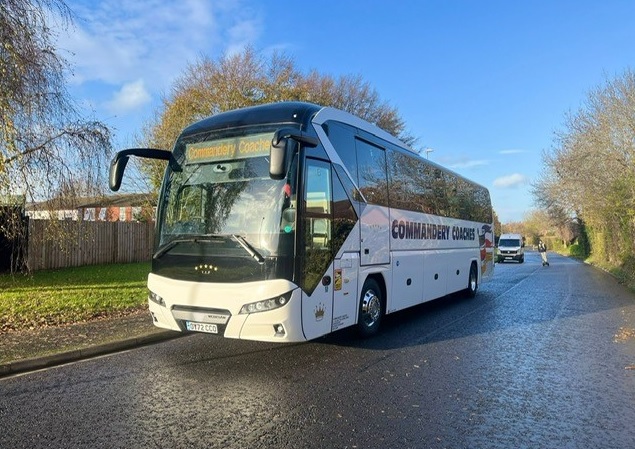 Commandery Coaches takes a Neoplan Tourliner P10 - routeone