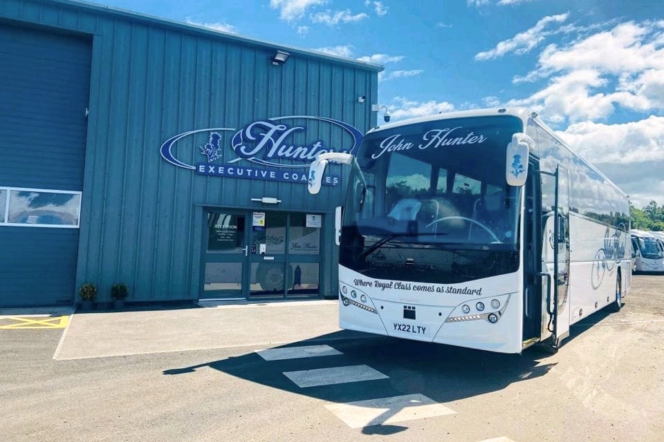 Hunters Executive Coaches adds first of two Plaxton Panthers - routeone