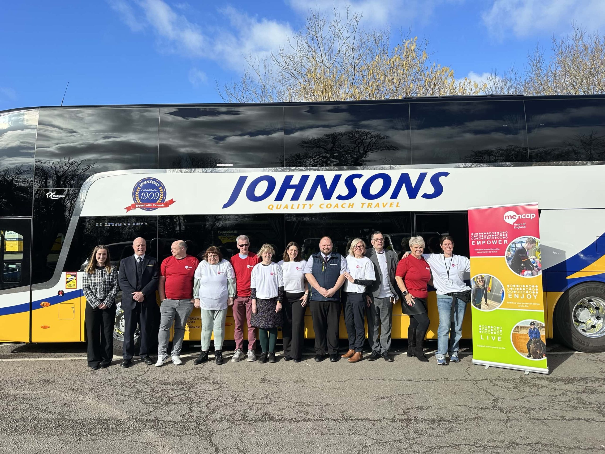 Johnsons Coaches names Mencap, Myton Hospices as 2025 charity partners