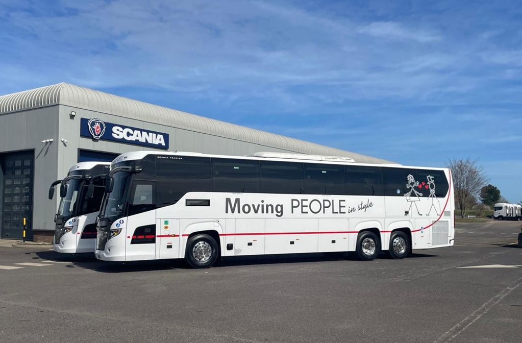 Moving People receives two more Scania Touring coaches - routeone
