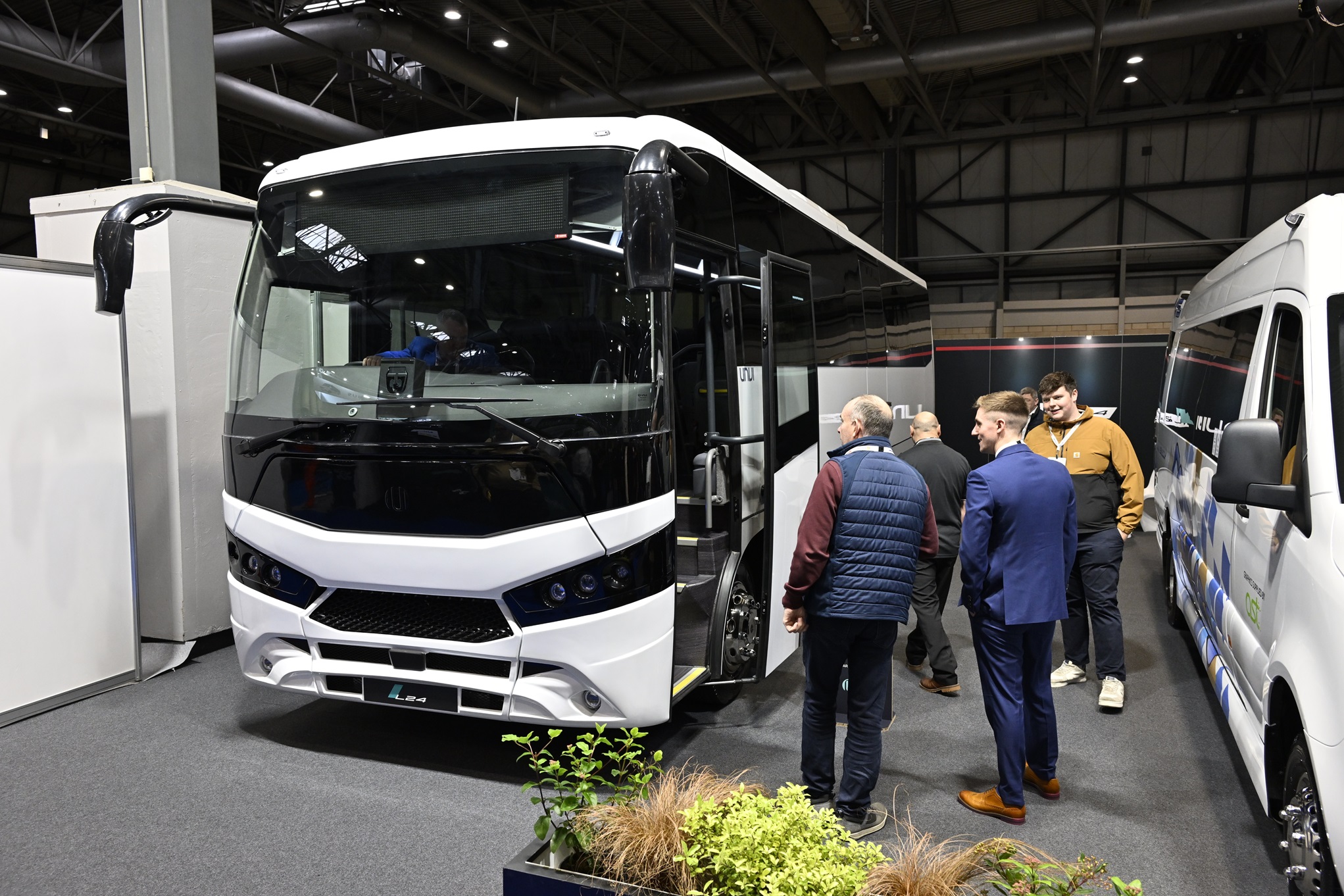 UNVI L24 midicoach makes UK debut at Euro Bus Expo - routeone