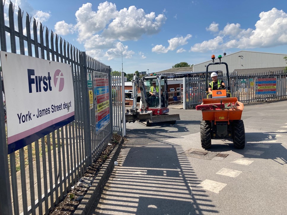 Work starts on First York's all-electric depot conversion