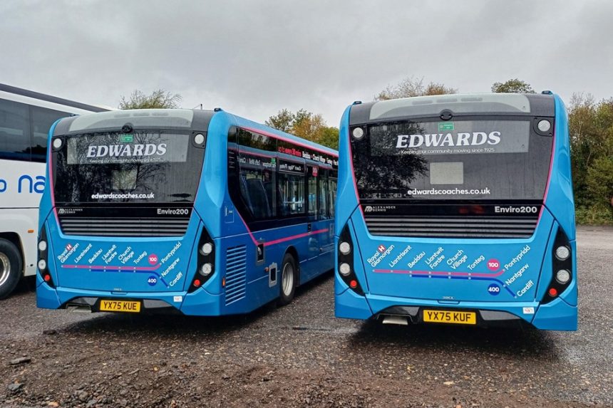 Edwards Coaches rounds off centenary year with new Enviro200s - routeone
