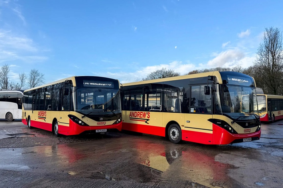 Enviro200 pair are first ever new buses for Andrew's of Tideswell ...