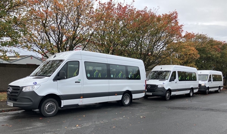 Three Forveda Mobility minibuses supplied to East Lothian Council ...