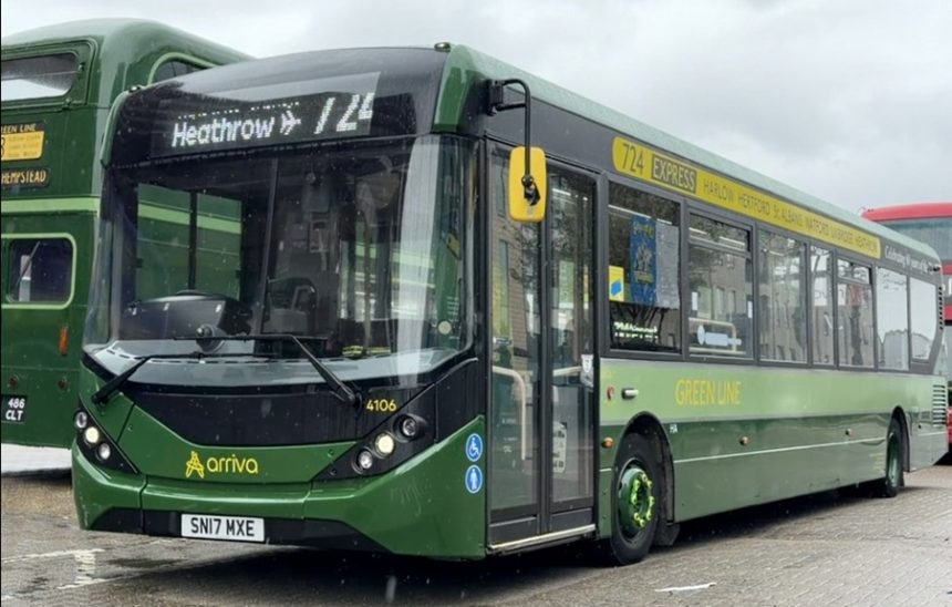 Green Line brand used by Arriva to mark 724 diamond anniversary - routeone