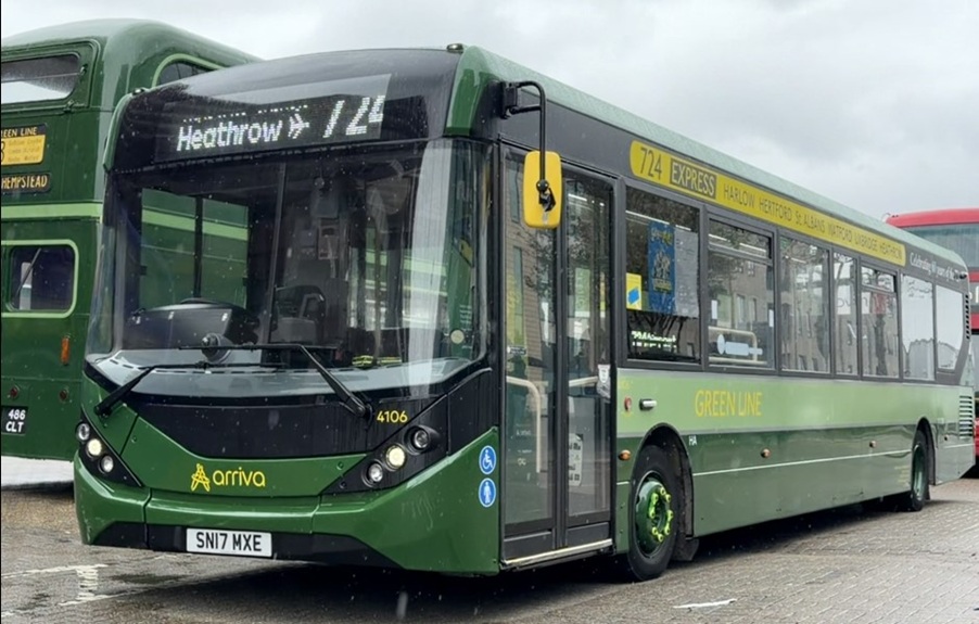 Green Line brand used by Arriva to mark 724 diamond anniversary - routeone